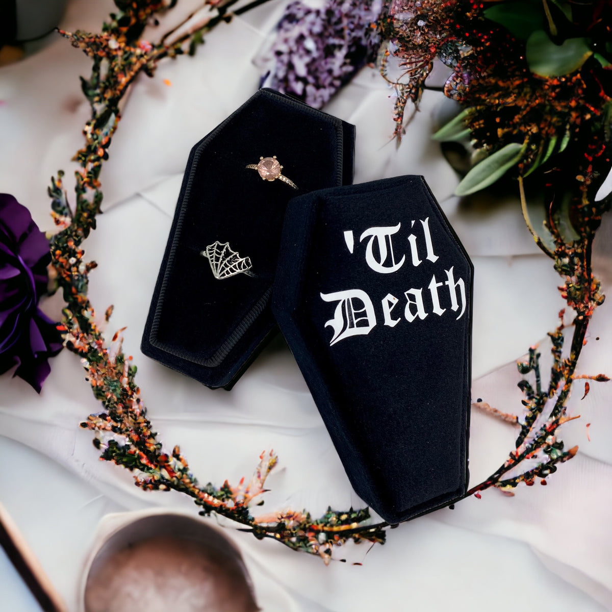 Velvet Ring Coffin Box – Celine XO