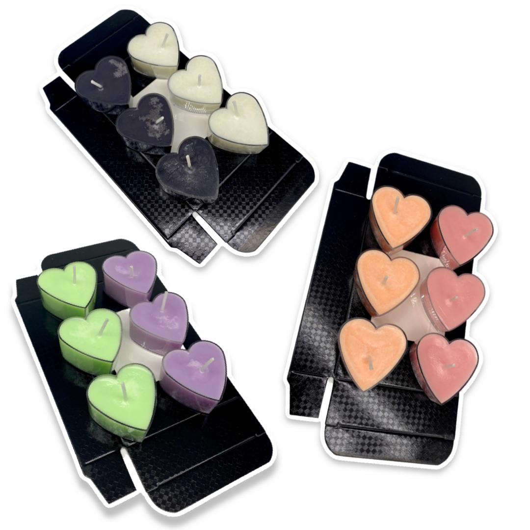 Heart Shaped Tea Light Candles – Celine XO