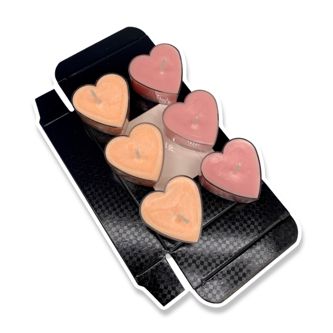 Heart Shaped Tea Light Candles – Celine XO